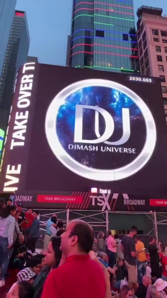 Dimash Qudaibergen New York Times SquareDimash Universe