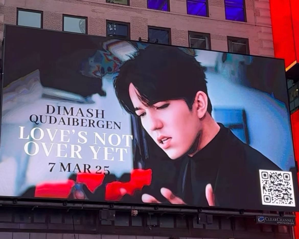 Dimash Dears took over NYC with billboards and flyers - Dimash Universe